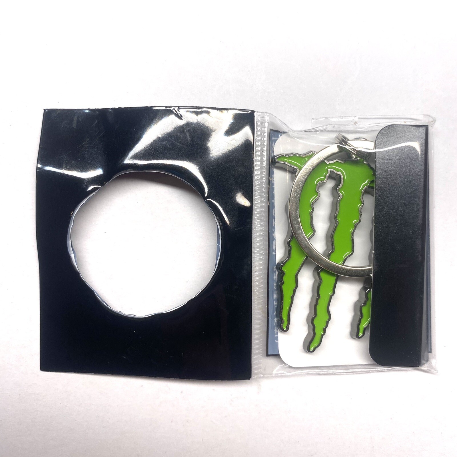 Monster Energy Team Keychain Metal Logo M Green Japan Edition Keyholder ...