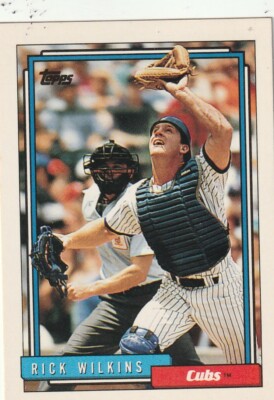 FREE SHIPPING-MINT-1992 Topps Rick Wilkins #348 CUBS PLUS BONUS CARDS ...