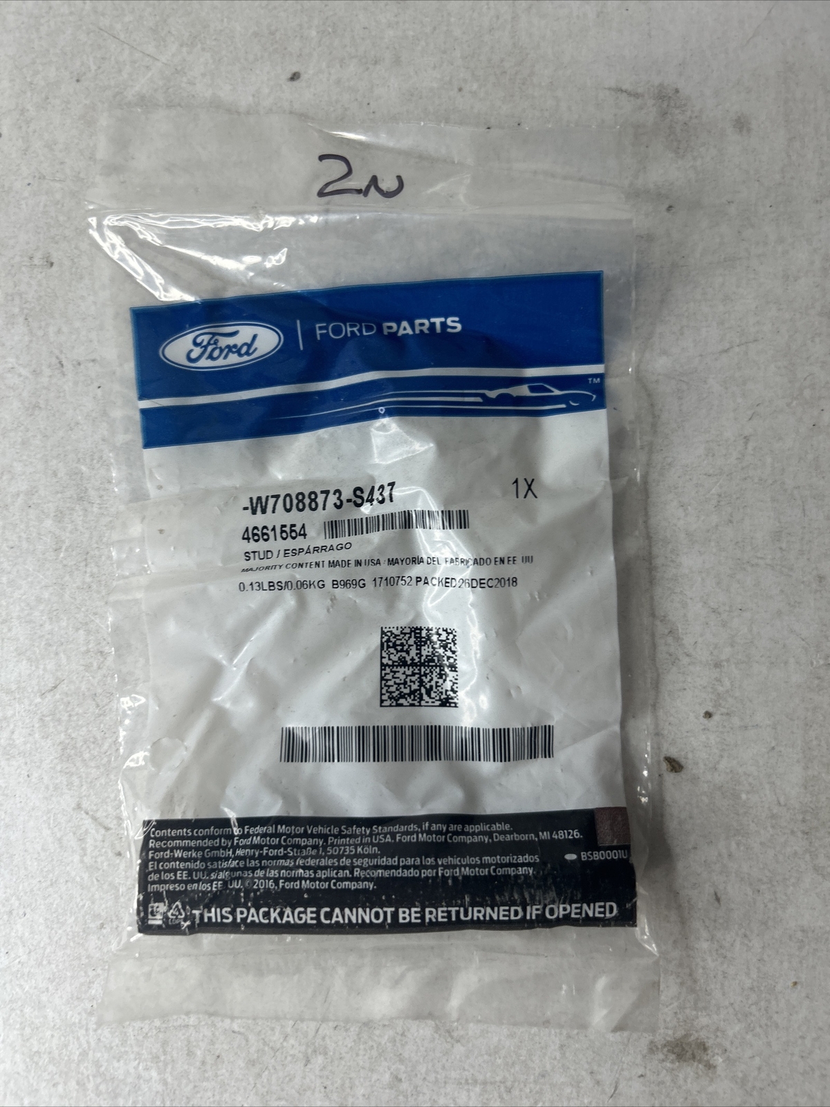 Ford OEM Engine Motor Transmission-motor Mount Stud W708873S437 for ...