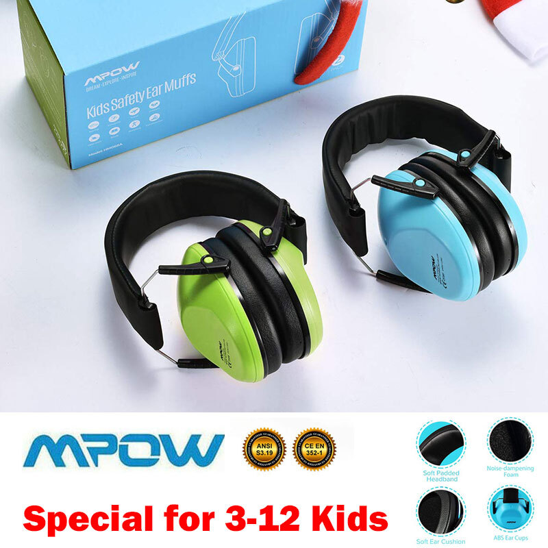 Mpow Sports Ear Protection AM/FM Radio Bluetooth Headphones Hearing ...