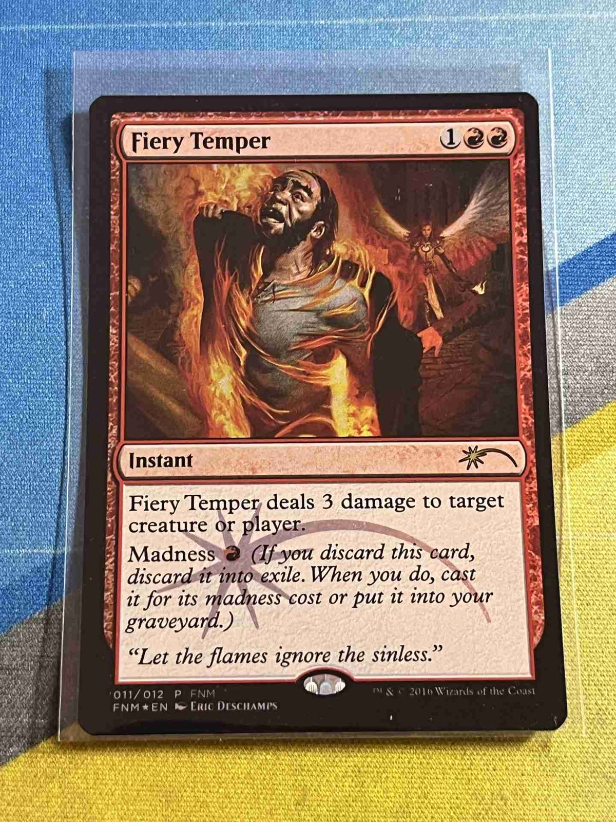 Magic the Gathering MTG FNM Promo FIERY TEMPER Foil | eBay