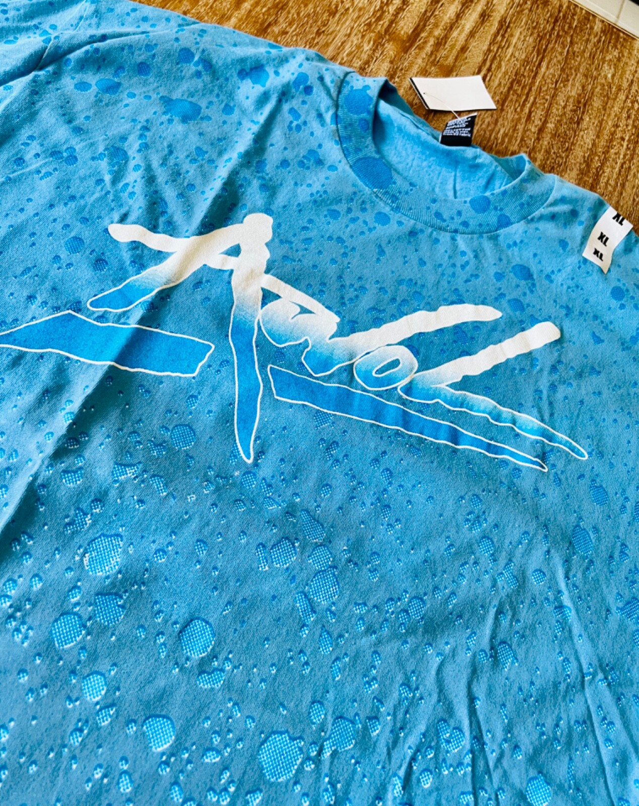 NEW Rogue Status T-shirt Tee AWOL Blue Red Splatter Shirt L Large Extra ...