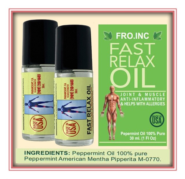 Aceite Fast Relax Ayuda con los dolores musculares 1 fl oz | eBay