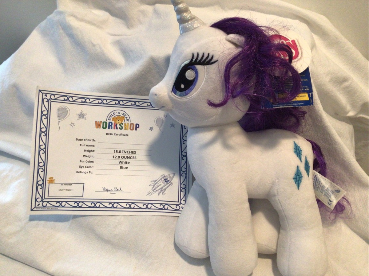 My Little Pony Rarity Build A Bear Build A Bear My Little Pony New