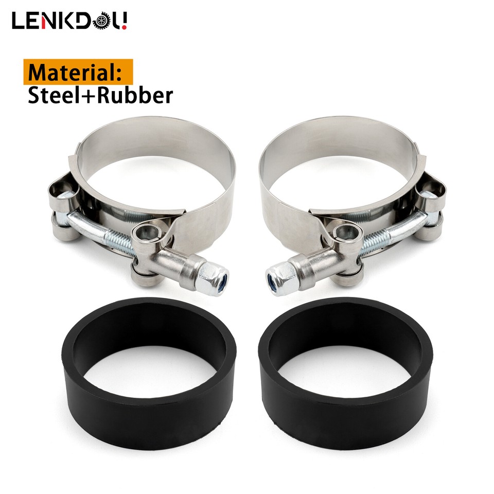 2X Power Intake Manifold Clamp w/ Seals For Harley Shovelhead FL FX ...