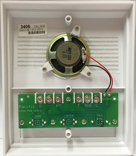 Pacific Apartment Intercom Station 3406 universal replacement 5/6 wired ...