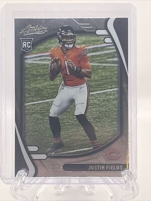 2021 Panini Absolute Football Justin Fields Rookie Card RC Chicago ...