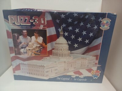 Vintage 1995 New NOS Sealed Wrebbit US Capitol Building 3D Puzzle 718 ...