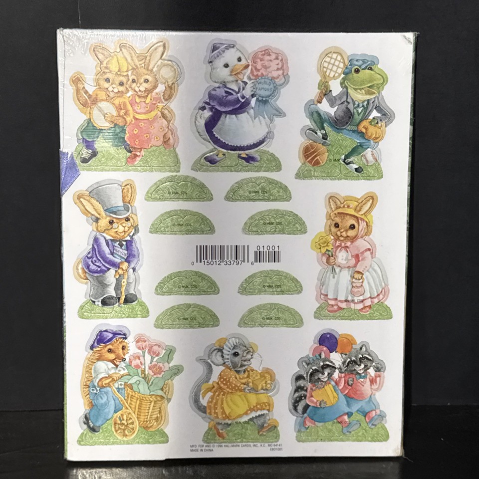 Springtime Village Playbook Fold Out Bobbie Burrow Vtg Hallmark 1996 ...