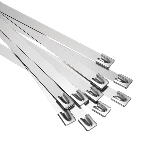 Fascette Metalliche 10pz 304 Acciaio Inossidabile Cavo Fascette per 15. ...