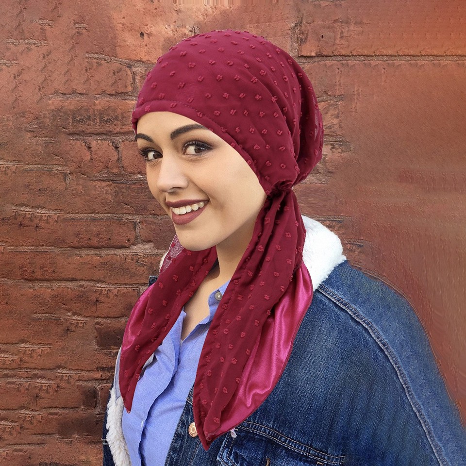 Long Tail Hair Loss Headwear Hat Muslim Women Hijab Turban Head Wrap Beanies Cap | eBay