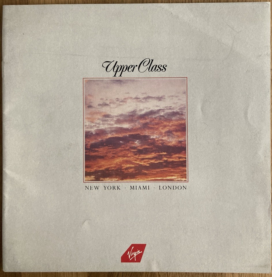 1987 VIRGIN ATLANTIC AIRWAYS B747 CUTAWAY BROCHURE | eBay