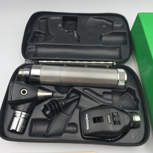 WELCH ALLYN 3.5v SET W/ OTOSCOPE OPHTHALMOSCOPE PLUG-IN HANDLE For ...