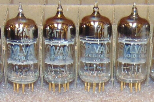 4 PC~ B739 *NOS [] GETTER *GOLD PIN MATCH QUAD 12AT7 ECC801S 6201 ...