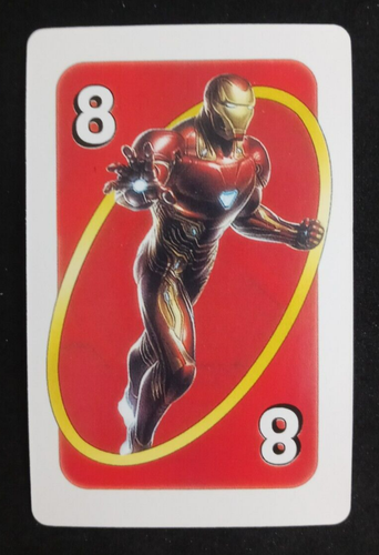 2018 Marvel Avengers Uno Card Red Iron Man #8 | eBay