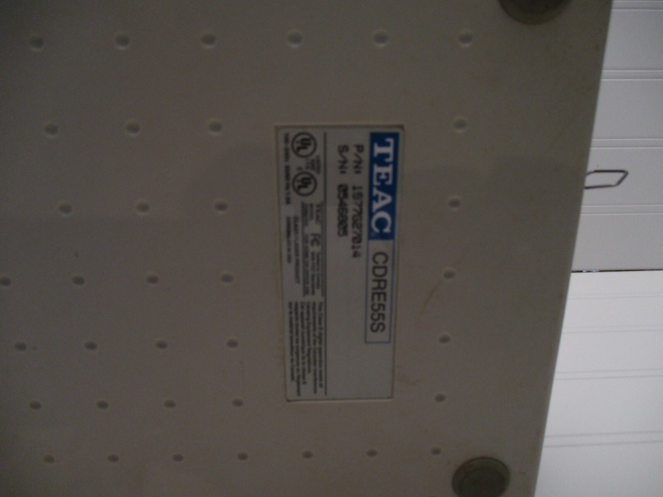 Vintage Teac 4x12 External CD-R Recorder CDRE55S & 3x 200MB Removable ...