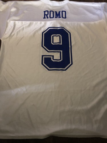 Tony Romo Dallas Cowboys Jersey Sz Large NFL Team Apparel White | eBay