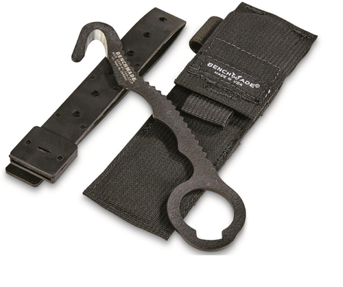 BENCHMADE 8 HOOK FAMILY Safety Rescue Hook Strap Cutter w/ Black Sheath ...