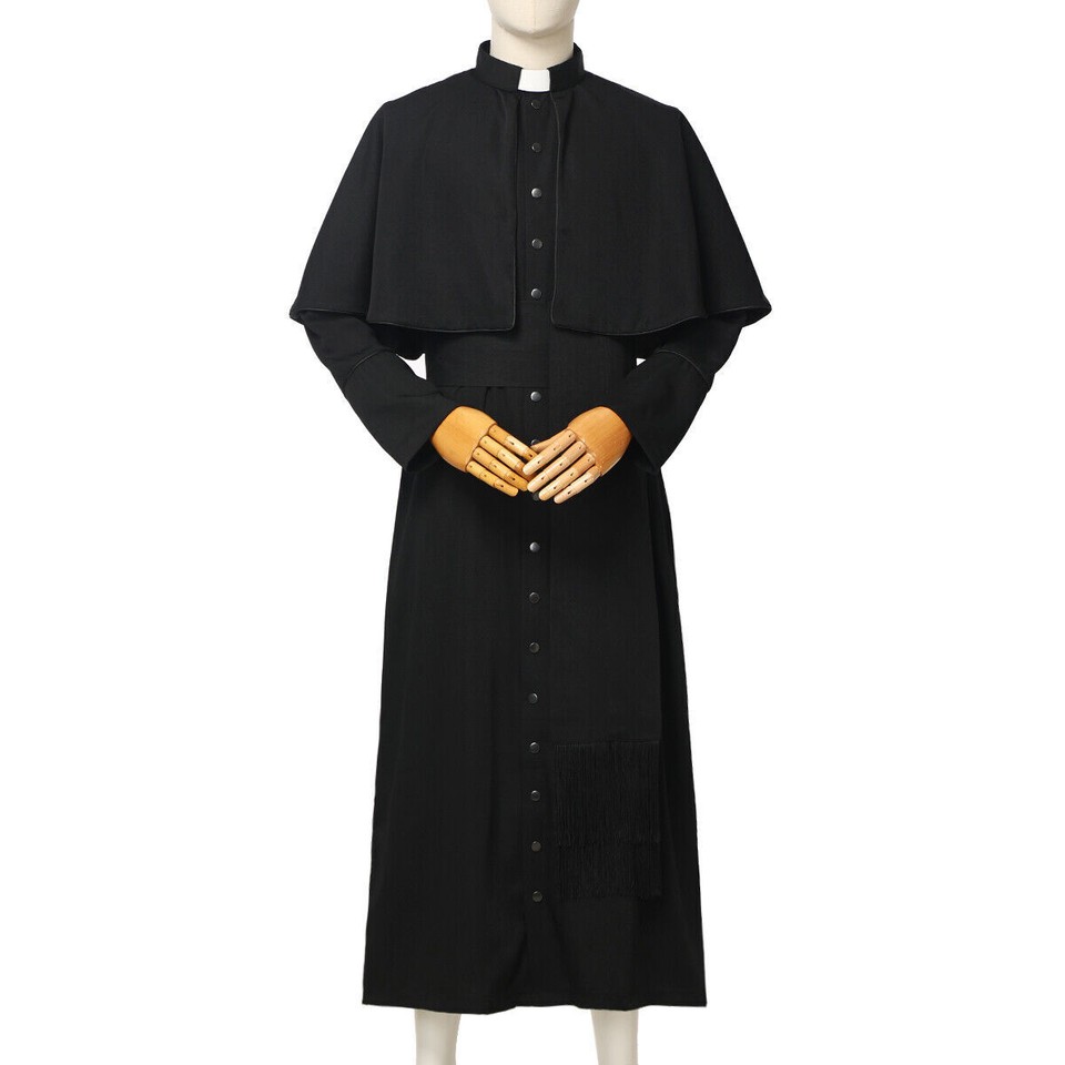 Catholic Bishop Cassock with Belt Roman Soutane Priestly Cassock Clergy ...