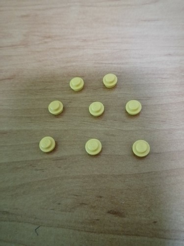 LEGO 4073+614124 PLATE,ROUND 1X1 COLOR YELLOW LOTX8 | eBay