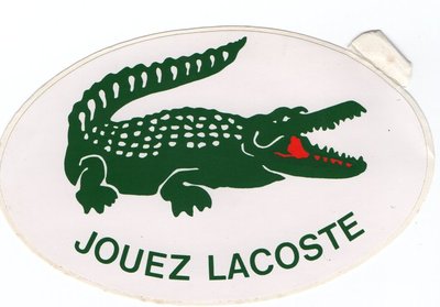 Very rare/very/sticker sticker vintage play lacoste clothes top! | eBay