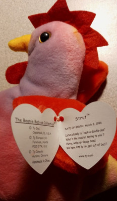 TY Beanie Baby STRUT The Rooster 1996 New Condtion 8421041718| eBay