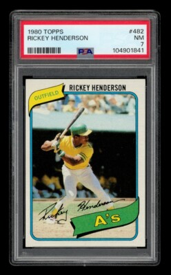 1980 Topps Set-Break #482 Rickey Henderson PSA 7 NM | eBay