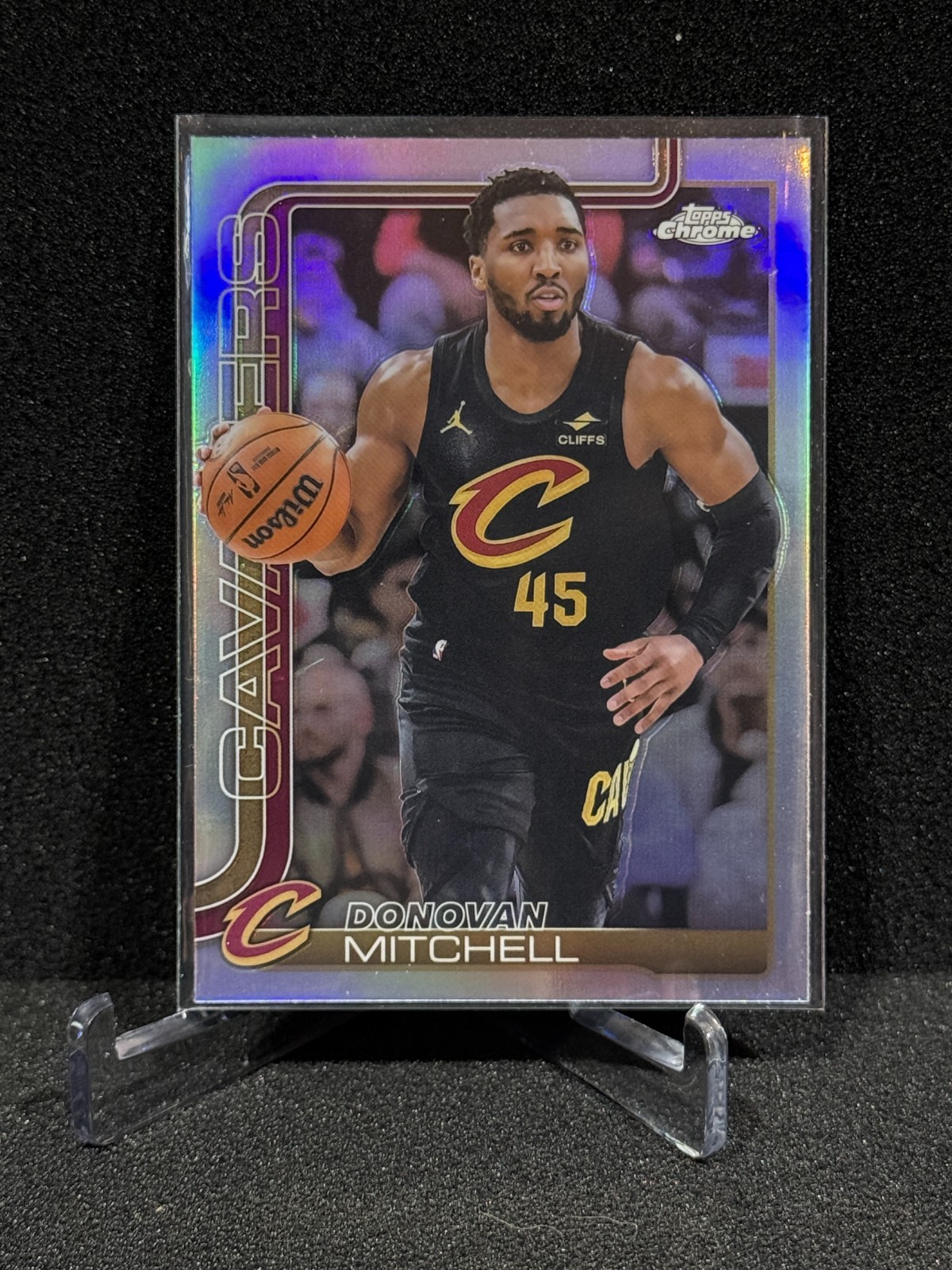 2025-26 TOPPS CHROME BASKETBALL BASE REFRACTOR DONOVAN MITCHELL ...