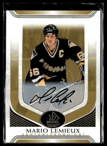 2020-21 UD SP Signature Edition Legends Auto Mario Lemieux | eBay