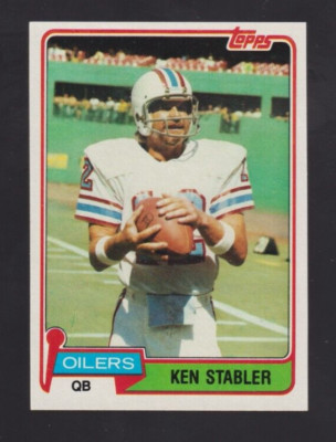 1981 Topps #405 Ken Stabler - Houston Oilers - HOFer - 239 - 🔥🏈🔥 | eBay
