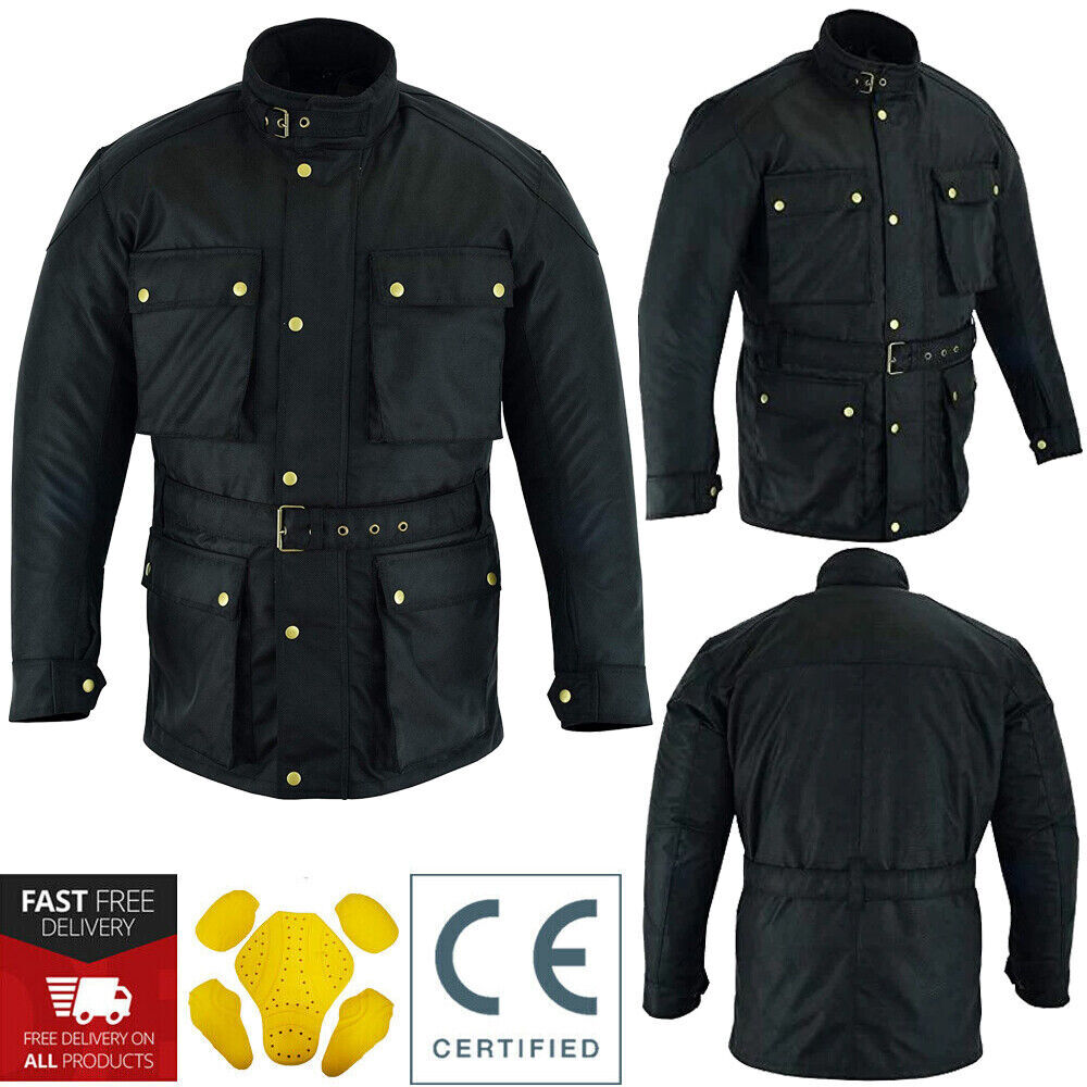 Mens Motorcycle Jacket Waterproof Jackets with CE Armour | eBay