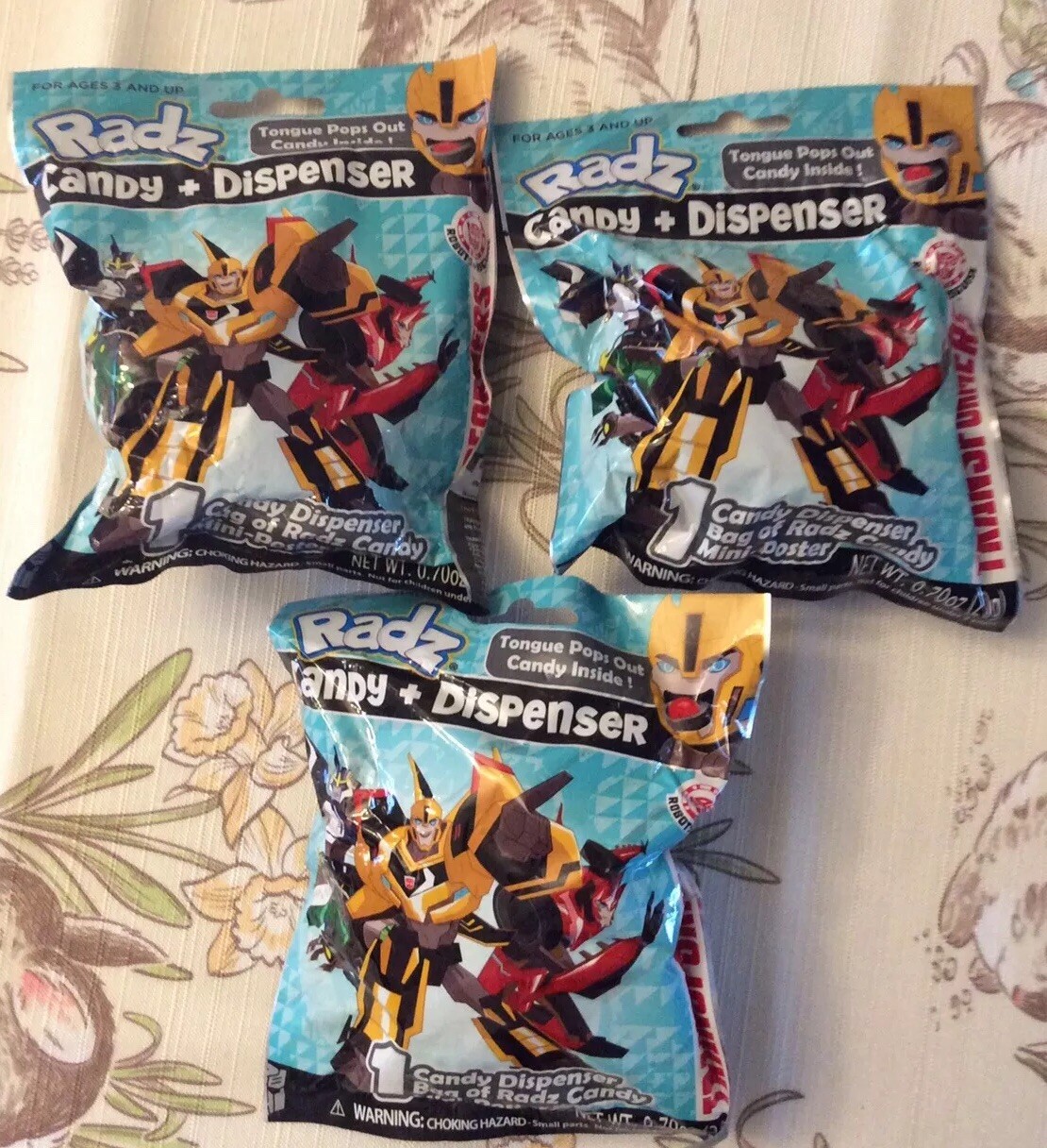 RADZ TRANSFORMERS CANDY & DISPENSER BLIND BAG LOT (3)SHIPS FAST | eBay
