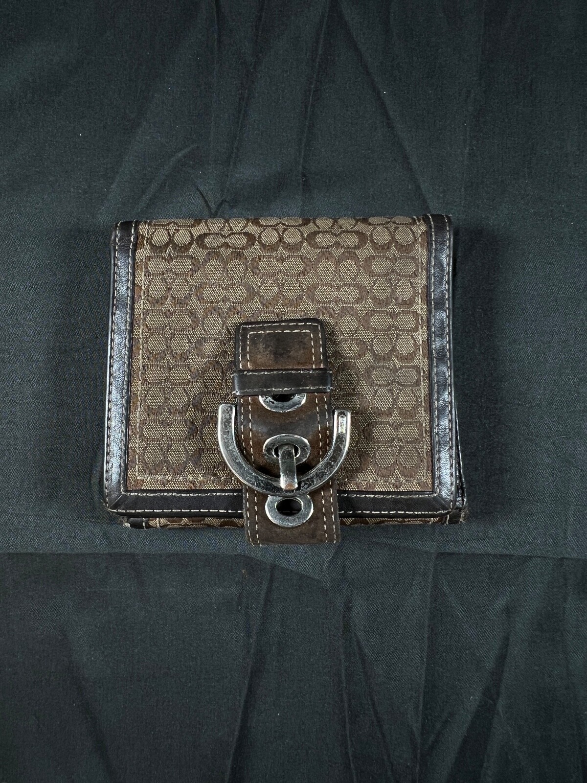 Coach Signature Bifold Wallet Brown trifold men's - Gem