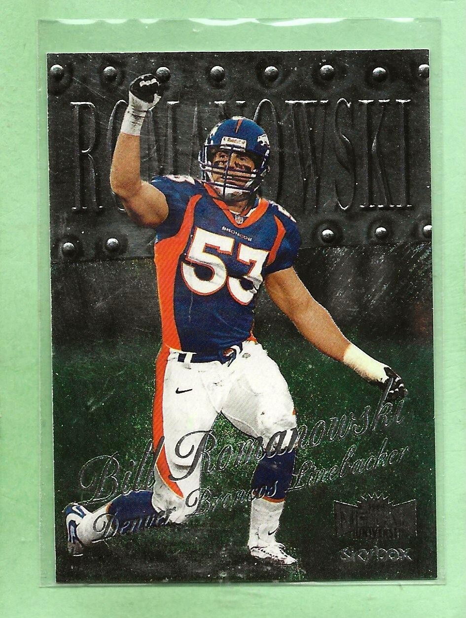 BILL ROMANOWSKI - 1999 Skybox Metal Universe - #60 - Broncos - Comb ...