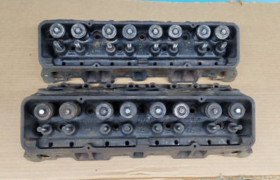 57 1957 Chevy Corvette 2X4 Dual Four Cylinder Heads 3740997 B-18-7 B-19 ...