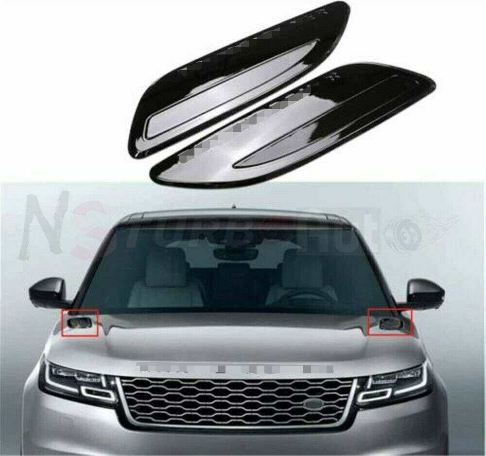 2Pcs Front Side Air Hood Vent Trims Cover Fits for Range Rover Velar ...