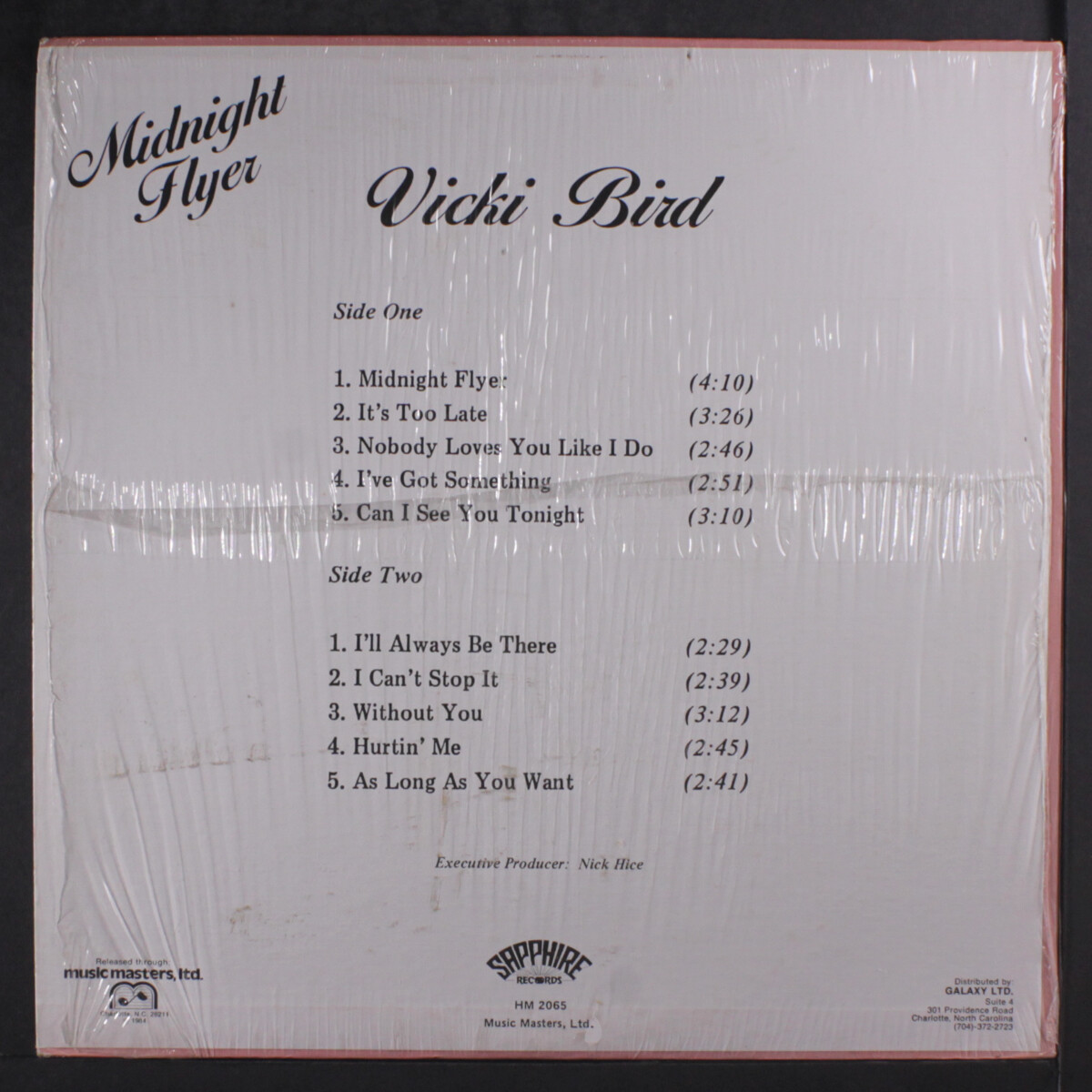 VICKI BIRD: midnight flyer SAPPHIRE 12" LP 33 RPM | eBay