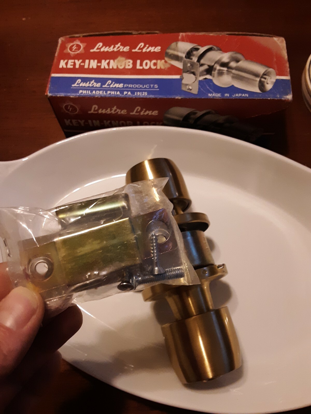 Vintage Door Knob Lustre Line Key In Knob Door Lock Push Button 3 Keys ...