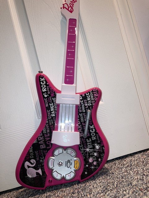 Barbie Guitar Electronic Rock Star Jam With Me Musical Instrument Toy ...