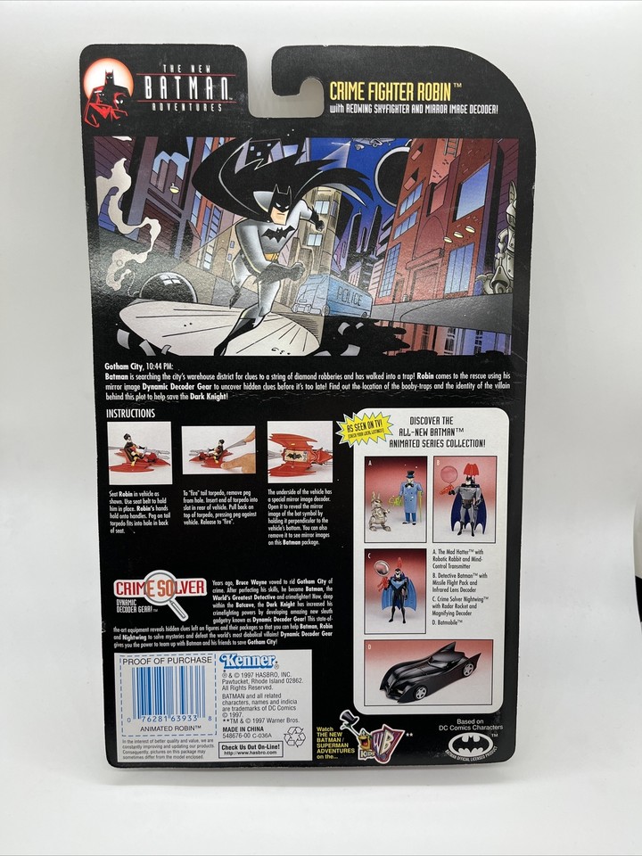 Vintage 1997 Crime Fighter Robin (Kenner, New Batman Adventures) SEALED ...