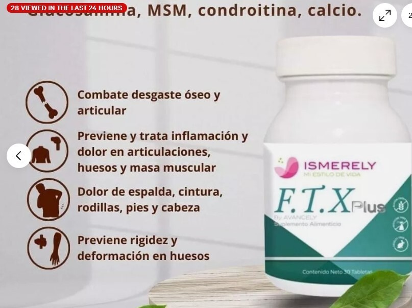 FTX Plus Ismerely Para Dolor de Espalda Rodillas y Articulaciones 100% ...