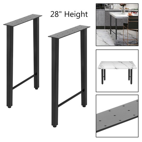 Metal Table Legs Dining Table Legs 28" Height Trapezoid Shape Desk Legs ...