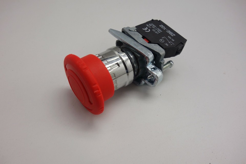 4PCS Mushroom head release Emergency switching off pushbuttons Fits ...