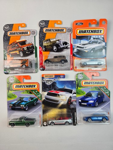 Matchbox Diecast Cars Lot of 6 Assorted Models Factory Sealed New - Set ...