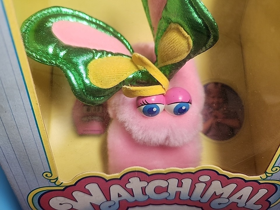 🔥 Vintage 1985 Hasbro Softies Butterfly Watchimal, New, Sealed Box ...