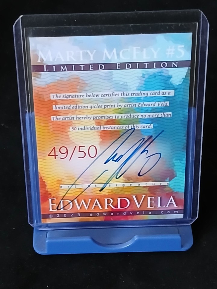 Marty McFly #5 Back to the Future - ACEO Art Card - Signed by Artist 49 ...