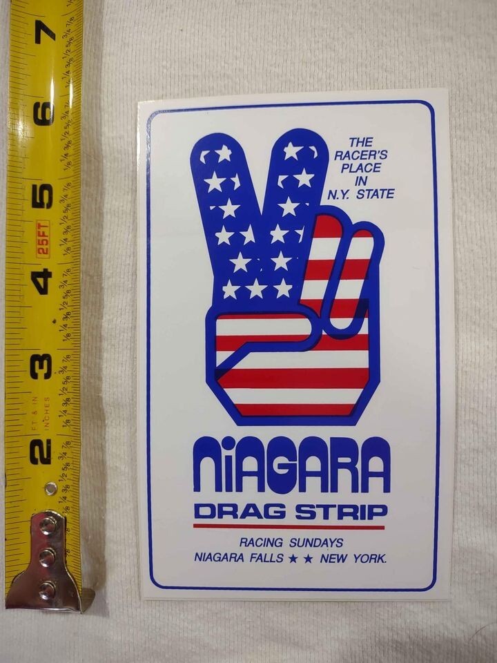 Niagara Drag Strip Vintage Reproduction Vinyl Sticker Hot Rod Gasser ...