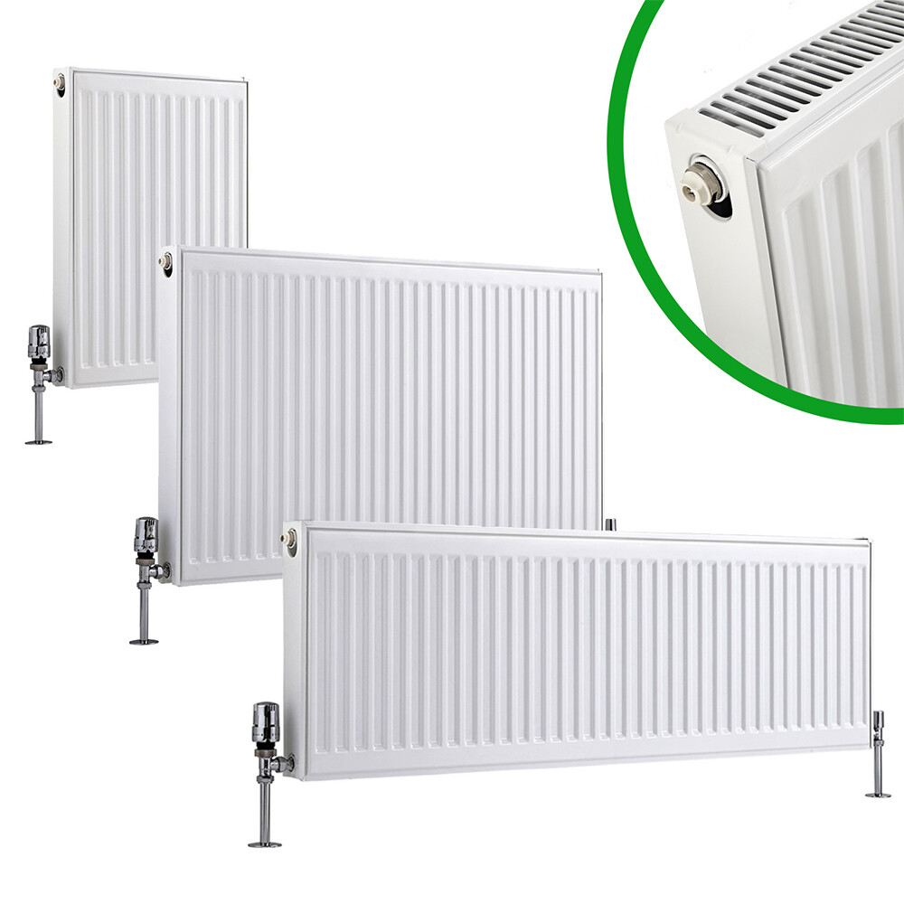 Compact Convector Radiator White Type 11 21 22 400mm 600mm Central ...