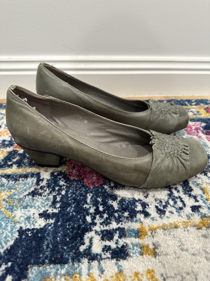 Django Juliette soft Leather Block High Heel Pumps Eu 42 Aus 11 | eBay ...