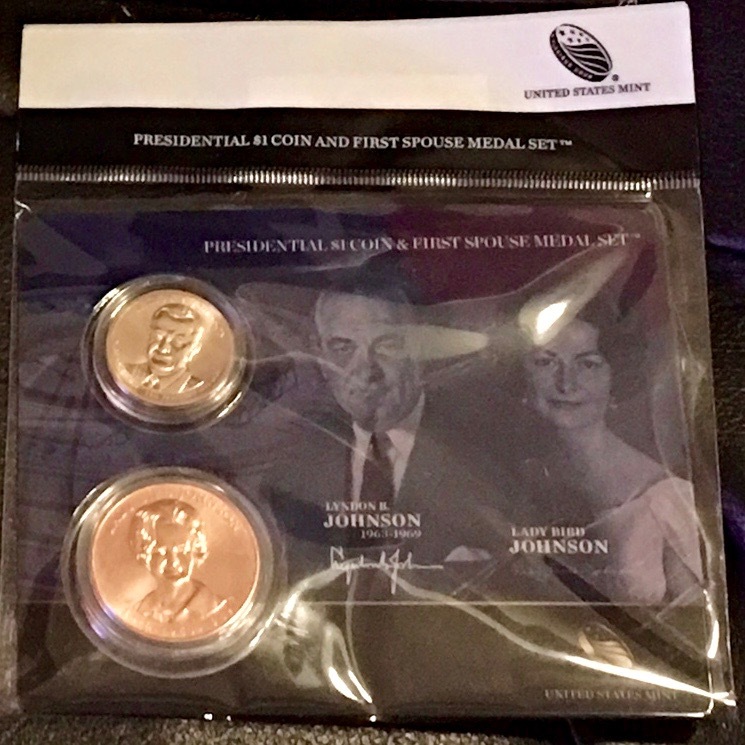 ALL 4 2015 $1 PRESIDENTIAL COIN & FIRST SPOUSE LADY MEDAL SET US MINT ...